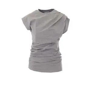 GANNI Heavy Draped T-shirt - Gray