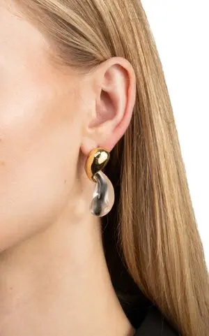 Alexis Bittar Liquid Lucite 14k Gold-plated Earrings