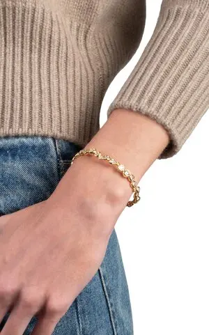 Alexis Bittar Asterales 14k -plated Skinny Cuff