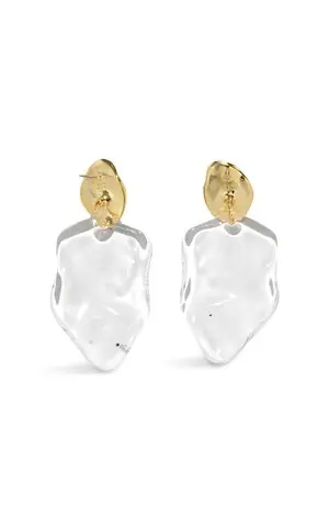 Alexis Bittar 14k Gold-plated Lucite Petal Drop Earrings