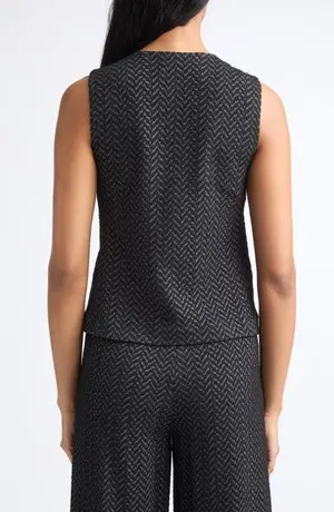 Emporio Armani Chevron Jersey Vest