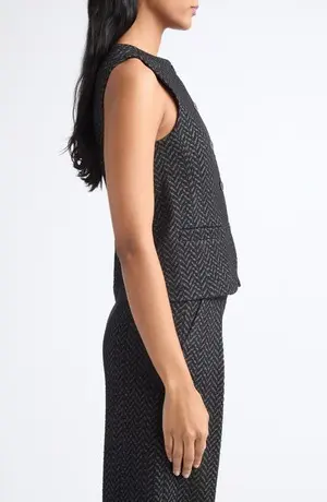 Emporio Armani Chevron Jersey Vest