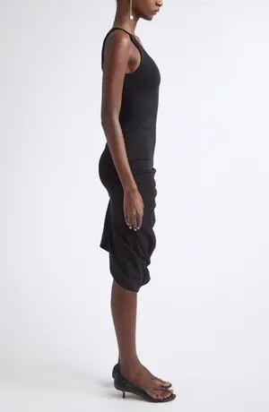 Jacquemus Regata Scoop Neck Midi Dress - Black