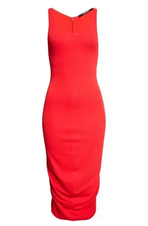 Jacquemus Regata Scoop Neck Midi Dress Red