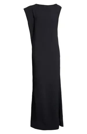 Jacquemus La Robe Drap Maxi Dress - Black