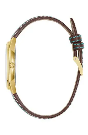 Bulova Stetson Sutton Leather Strap Watch - Brown