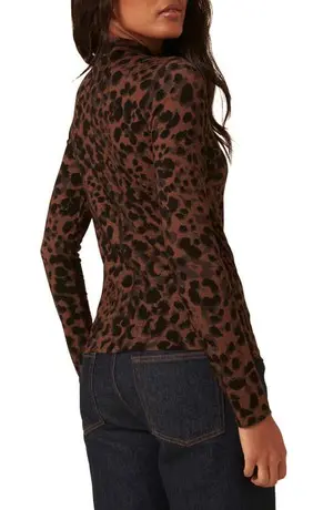 NOBODY'S CHILD Mock Neck Top