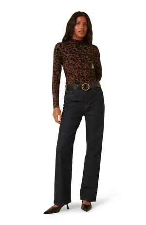 NOBODY'S CHILD Mock Neck Top