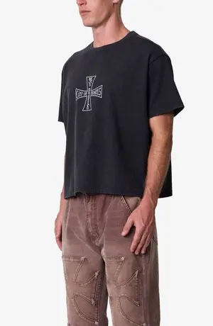 Mnml Washed La Cotton Graphic T-shirt