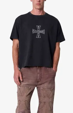 Mnml Washed La Cotton Graphic T-shirt