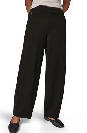 Donna Karan New York Jet Setter High Waist Barrel Leg Pants - Black