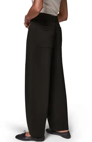 Donna Karan New York Jet Setter High Waist Barrel Leg Pants - Black