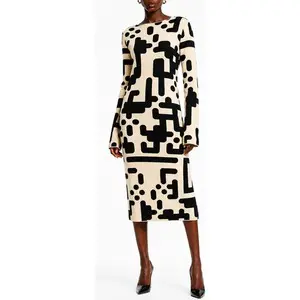 DAI MODA Boat Neck Sweater Dress