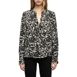 Zadig&Voltaire Tink Floral Print Top - Black