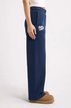 HAPPY CAMP3R Logo Wide Leg Sweatpants