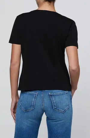 L'Agence Brianna Relaxed T-shirt - Black