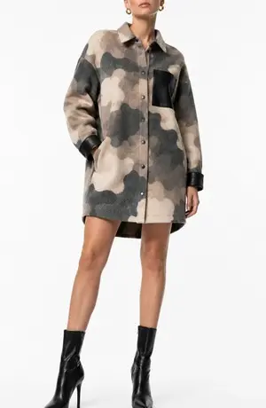 DAI MODA Camo Coat Dress