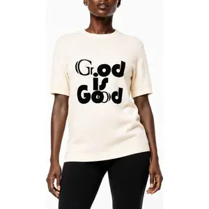 DAI MODA God Is Good Cashmere & Cotton Sweater