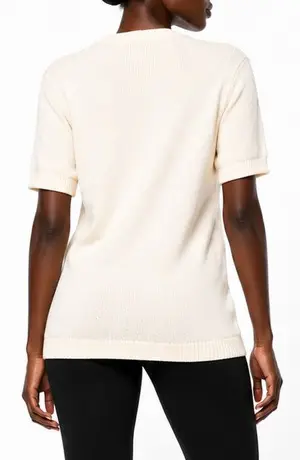 DAI MODA God Is Good Cashmere & Cotton Sweater