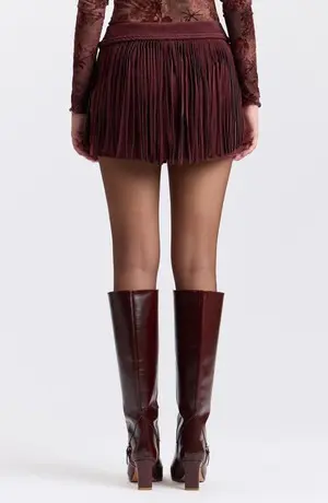 Avec Les Filles Fringe Miniskirt