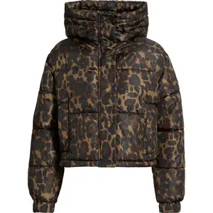 SAVE THE DUCK Rhiannon Water Resistant Funnel Neck Puffer Coat