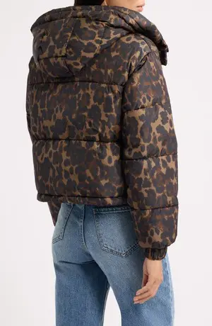 SAVE THE DUCK Rhiannon Water Resistant Funnel Neck Puffer Coat