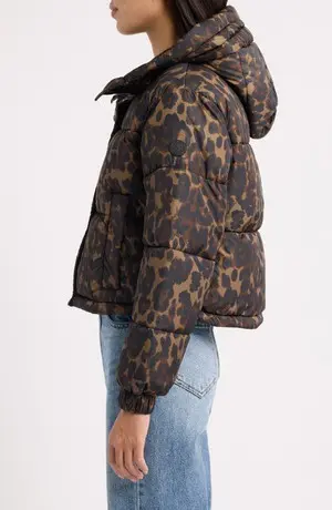 SAVE THE DUCK Rhiannon Water Resistant Funnel Neck Puffer Coat