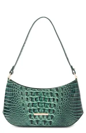 BRAHMIN Lilibeth Croc Embossed Leather Shoulder Bag
