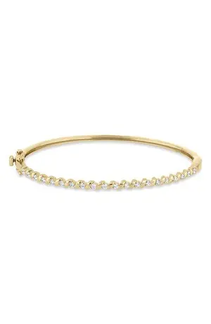 Bony Levy Florentine 18k Gold Diamond Bangle Bracelet - 18ky
