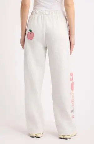 HAPPY CAMP3R Apple Of My Eye Sweatpants - Heather Gray