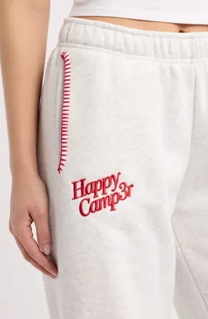 HAPPY CAMP3R Apple Of My Eye Sweatpants - Heather Gray