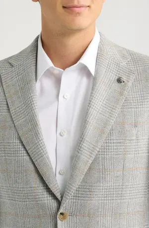 JACK VICTOR Midland Check Wool & Cashmere Sport Coat