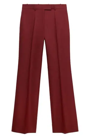 Mango Wool Blend Straight Leg Suit Pants