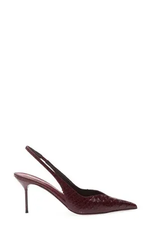Paris Texas Lidia Slingback Pump - Deep Red