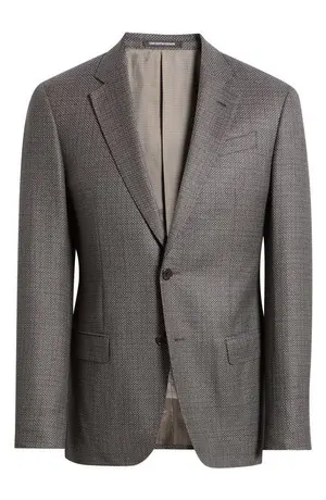 Emporio Armani G-line Notch Lapel Wool Sport Coat - Charcoal
