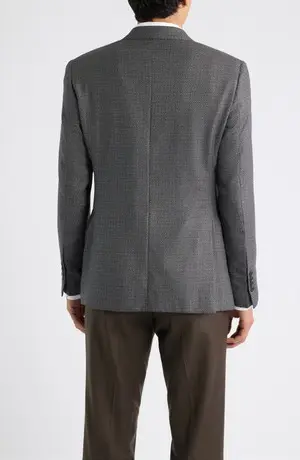 Emporio Armani G-line Notch Lapel Wool Sport Coat - Charcoal