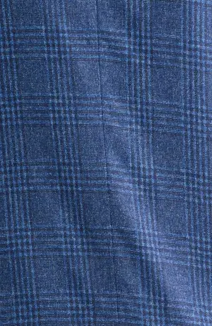 John Varvatos Bleecker Two-button Wool Blend Plaid Suit