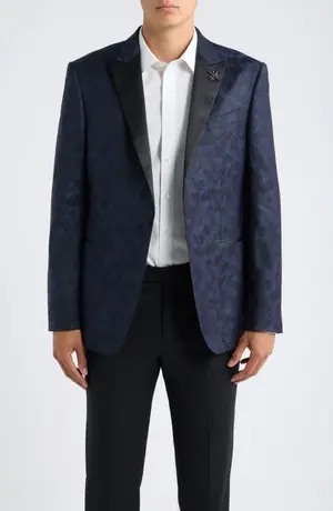 John Varvatos Brooklyn Wool Blend Sport Coat - Navy