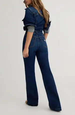 Guess Carrie Long Sleeve Denim Jumpsuit
