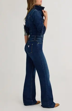 Guess Carrie Long Sleeve Denim Jumpsuit