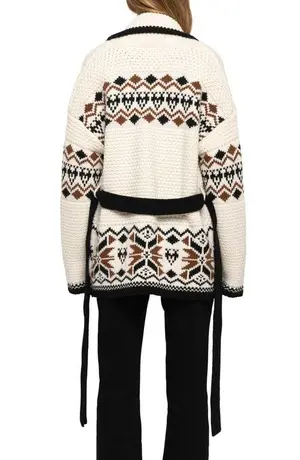 Zadig&Voltaire Erra Tie Waist Wool & Cashmere Cardigan