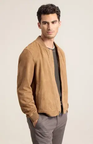 Nordstrom Suede Bomber Jacket