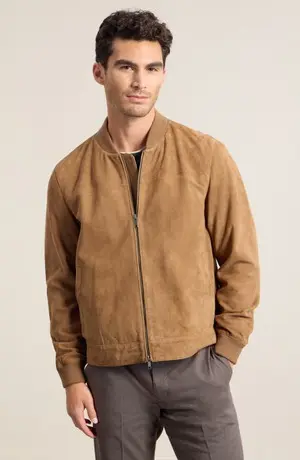 Nordstrom Suede Bomber Jacket