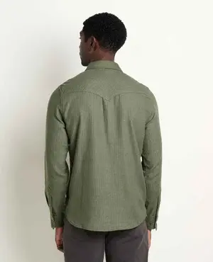 TOAD & CO Airsmyth Western Long Sleeve Shirt - Olive Pattern