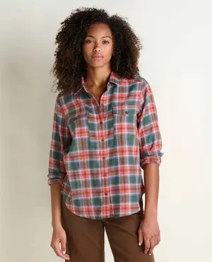 TOAD & CO Re-form Long Sleeve Shirt - Clay Pattern