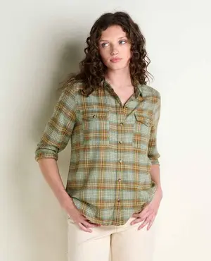 TOAD & CO Re-form Long Sleeve Shirt - Sandstone Pattern