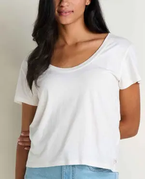 TOAD & CO Whisper Long Sleeve Tee - Egret
