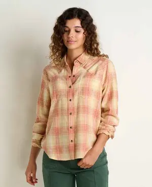 TOAD & CO Re-form Western Long Sleeve Shirt Barley Pattern