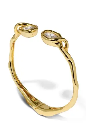 Alexis Bittar Asterales 14k -plated Open Hinge Cuff