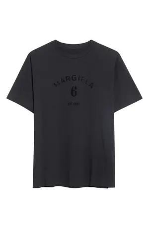 MAISON MARGIELA Cotton Graphic T-shirt - Black